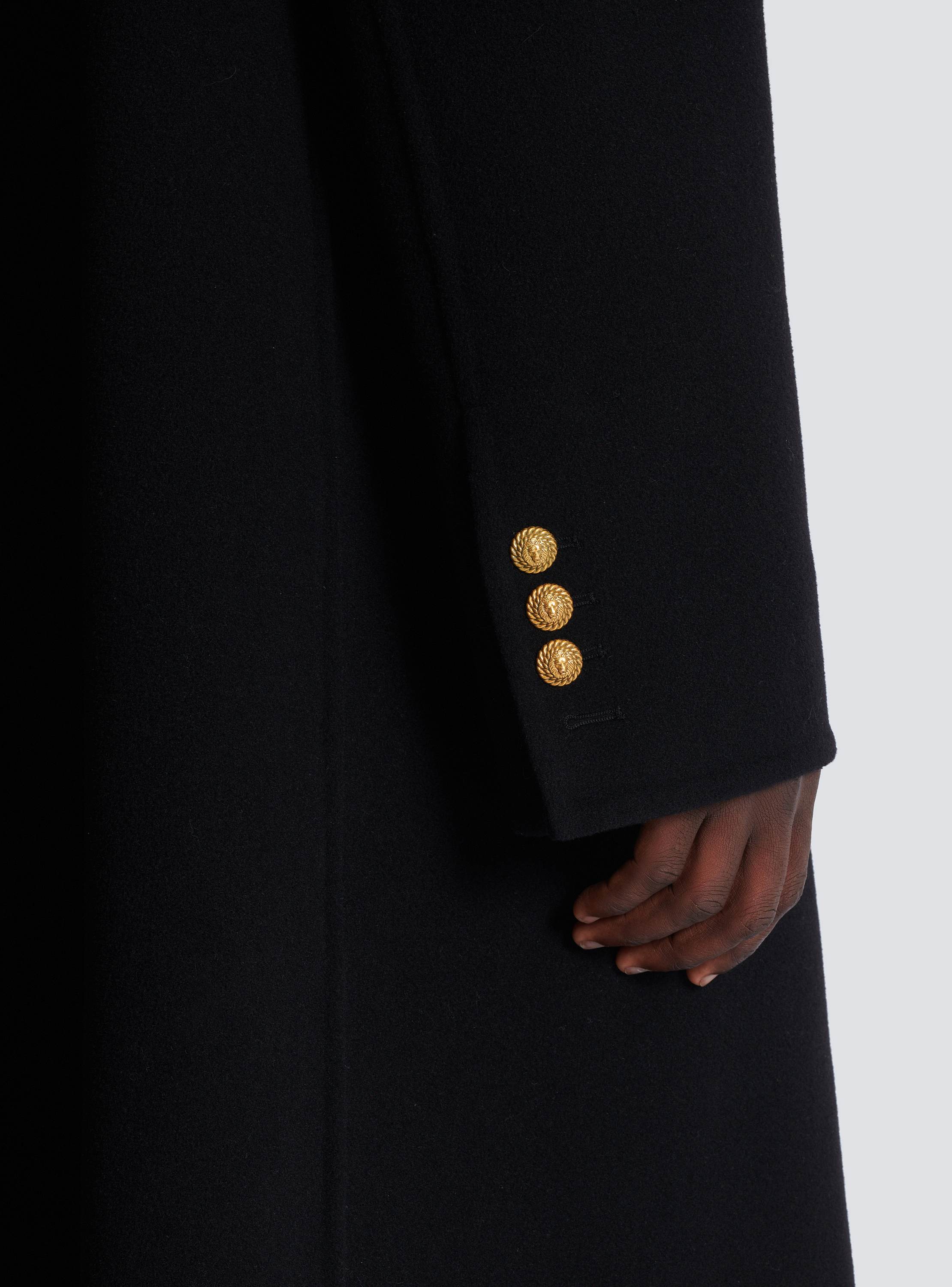 Long coat in double-faced wool - Men | BALMAIN Long coat in double-faced wool - Men | BALMAIN