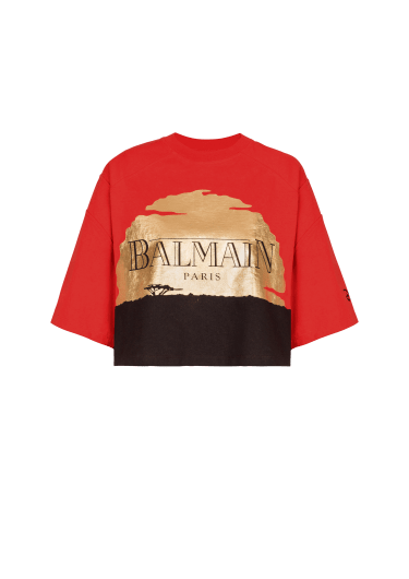 Women s Designer Printed T Shirt BALMAIN