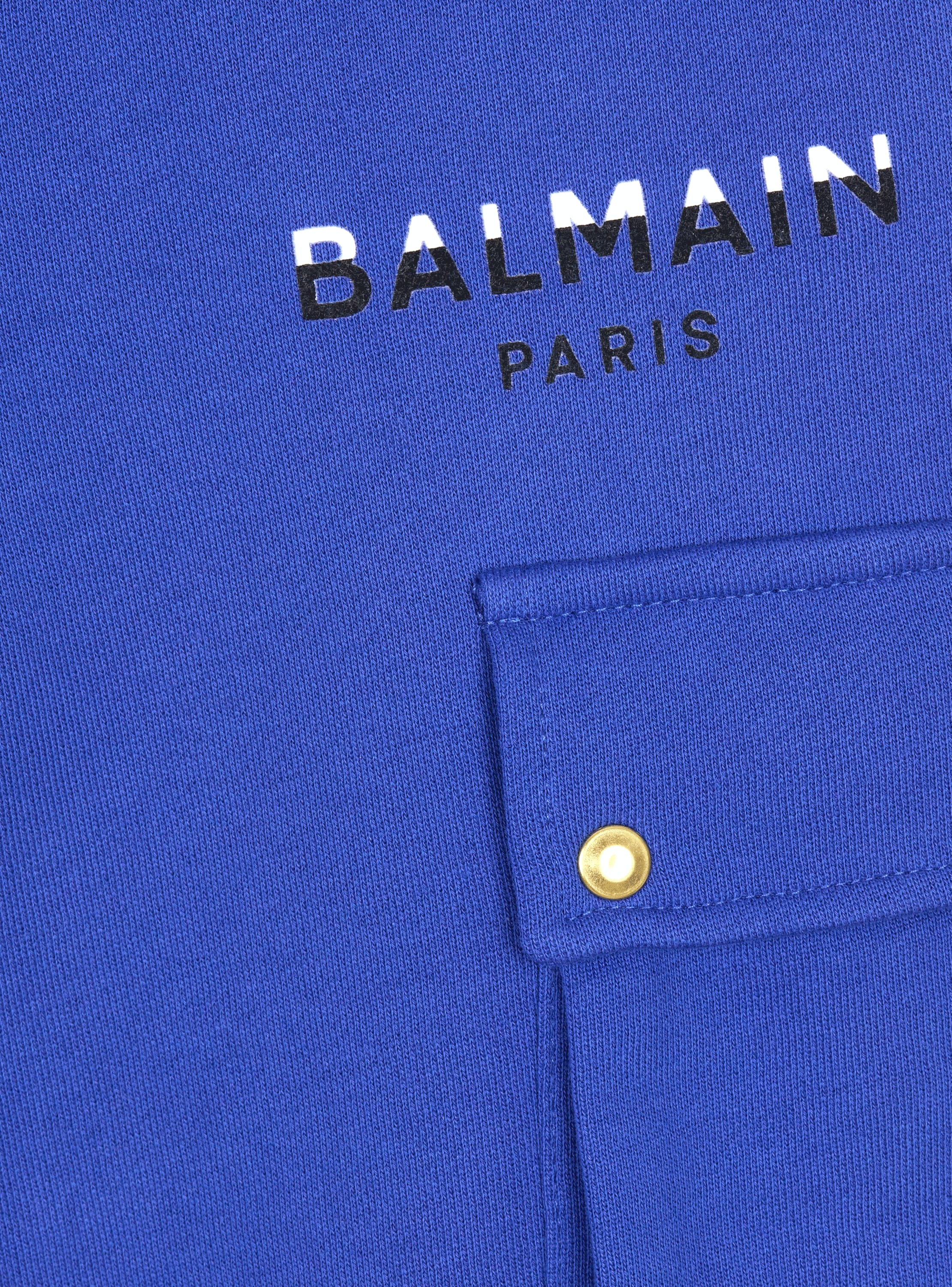 Joggers with Balmain Paris logo blue - Child | BALMAIN