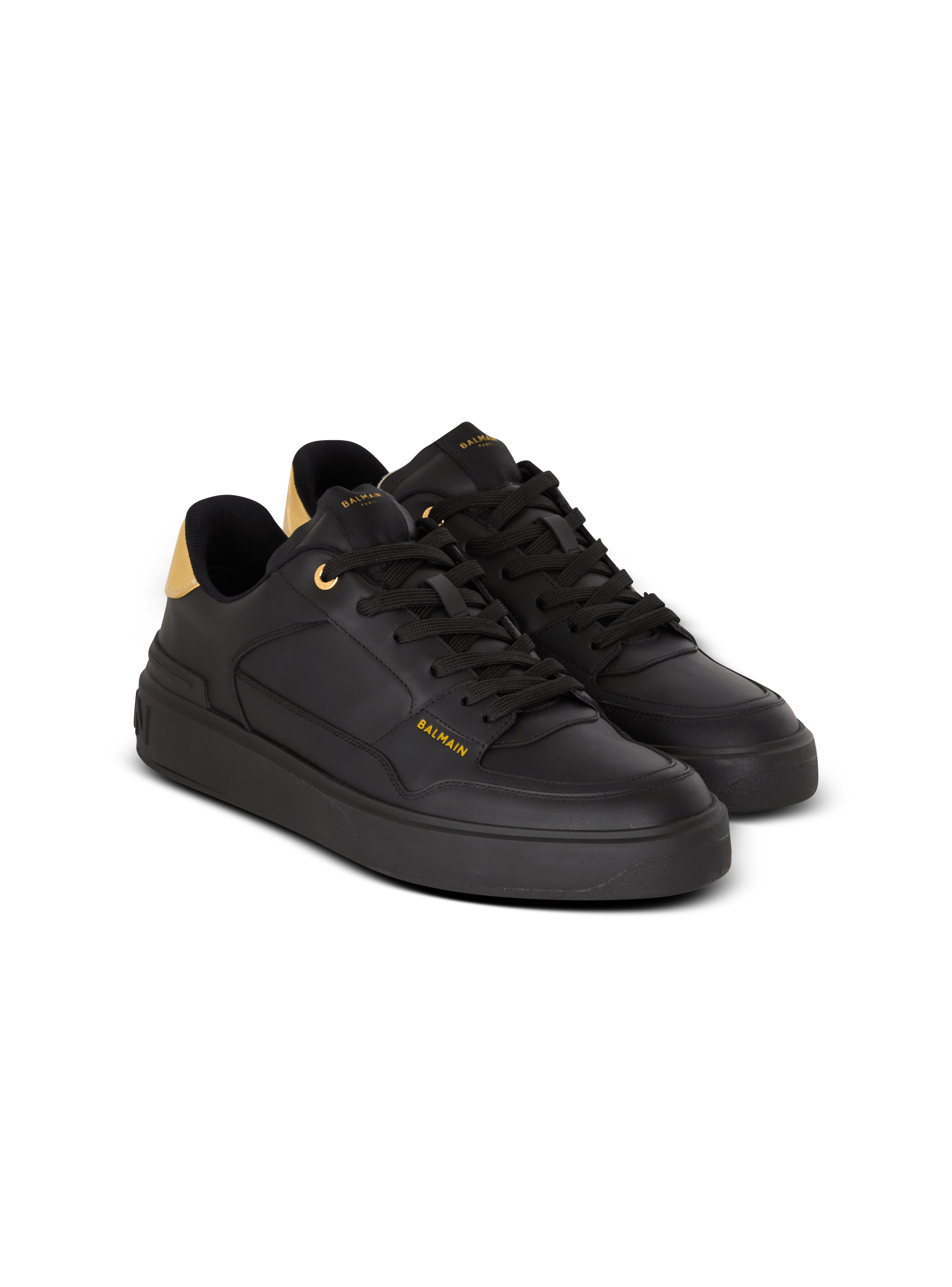 B-Court Flip trainers in calfskin black - Men | BALMAIN