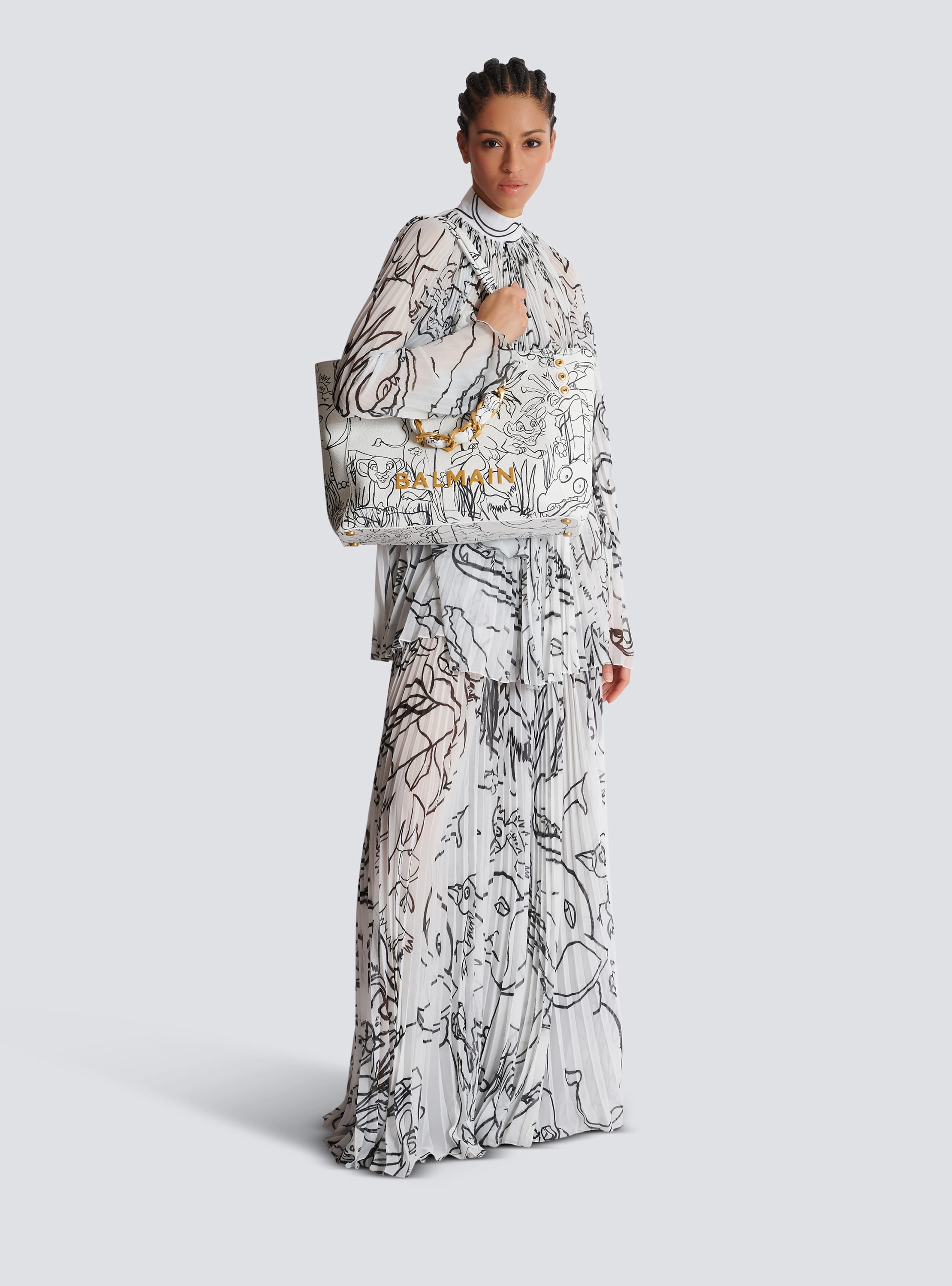 Disney x Balmain: The Lion King - 1945 Soft tote bag with Enfant ...